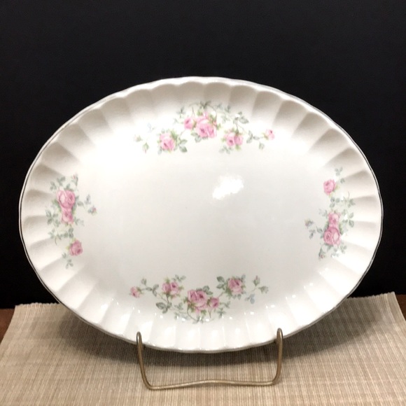 Nikko Ceramics | Dining | Ws George Platter Pink Roses White | Poshmark